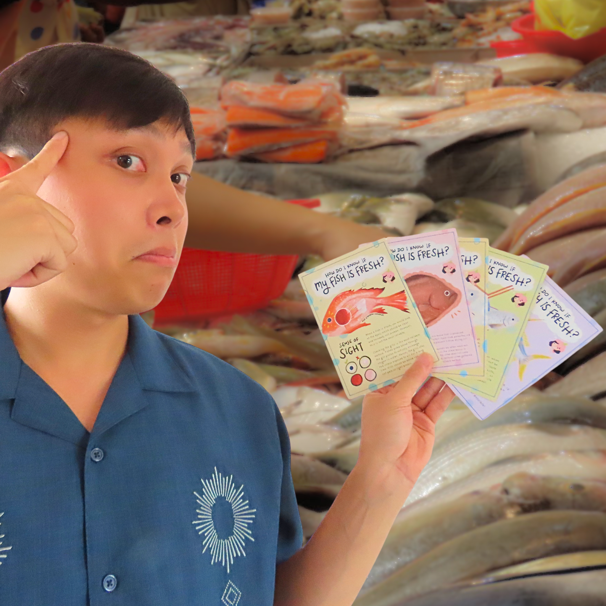 'How Do I Know if My Fish is Fresh' Postcards – Pasarfish